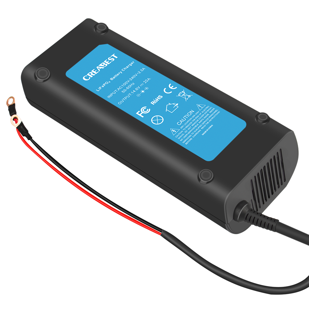 CREABEST Batteriladdare 12V 20A för LiFePO4 Lithium Gel – Creabest-SE