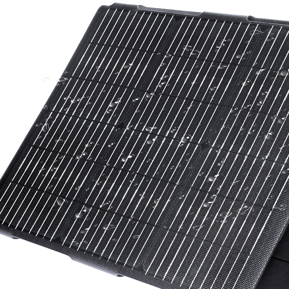 160W Vikbara Solpanel för Powerstation Husvagn Husbil Camping – Creabest-SE