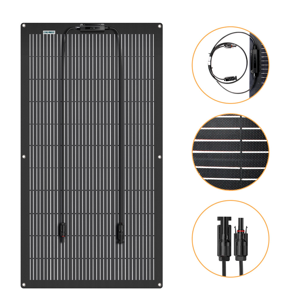 Flexibla Solpanel 150W / 300W för Husvagn Husbil – Creabest-SE