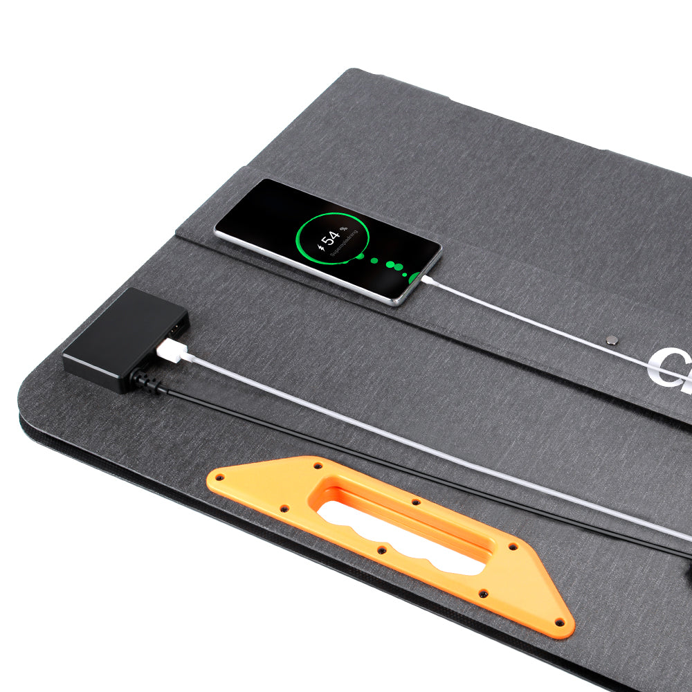 160W Vikbara Solpanel för Powerstation Husvagn Husbil Camping – Creabest-SE