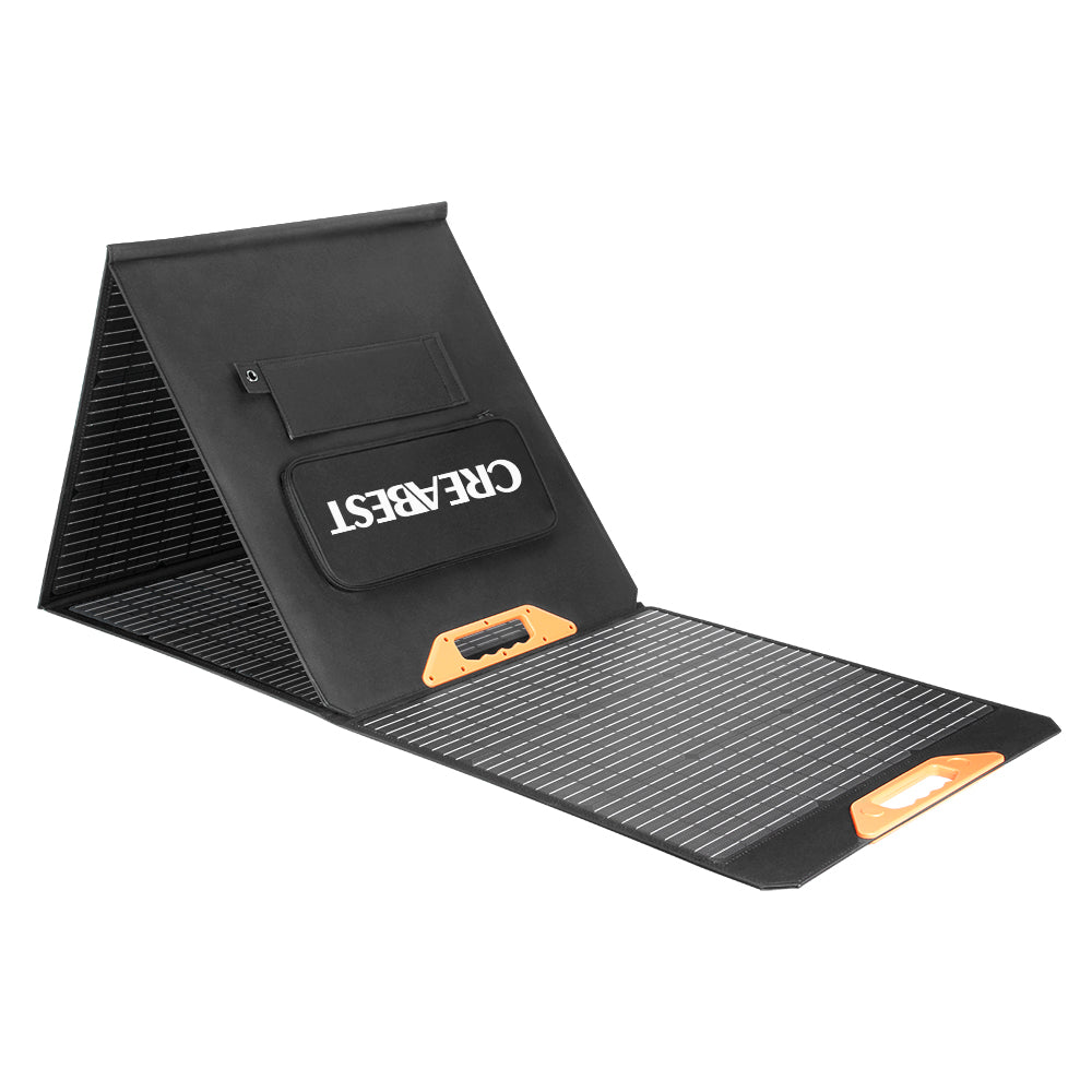 200W Vikbar Solpanel för Powerstation Husbil Camping – Creabest-SE